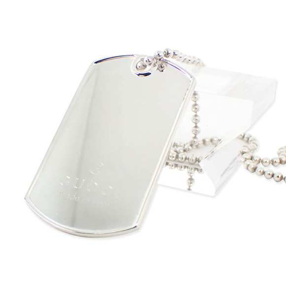 Gucci | Jewelry | Gucci Sv925 Dog Tag Pendant Necklace | Poshmark